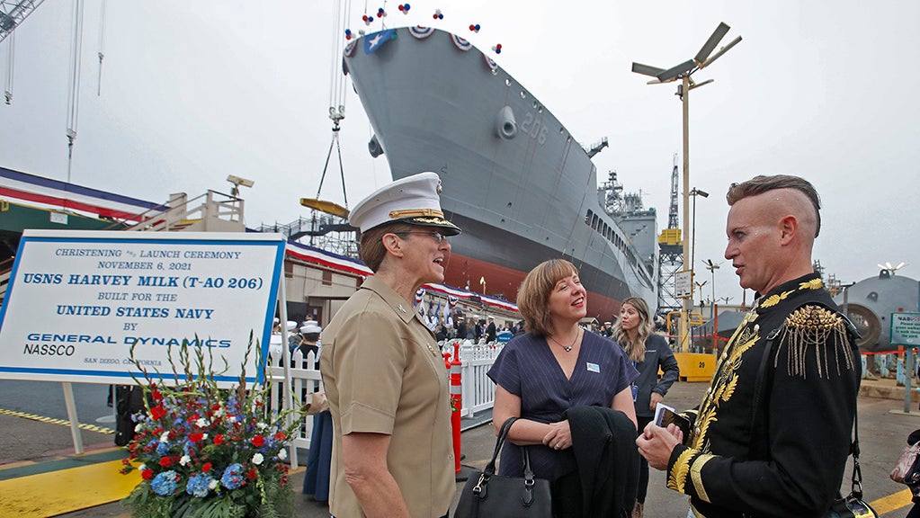 Navy Launches Ship Named for Pioneering Gay San Francisco Leader Harvey ...