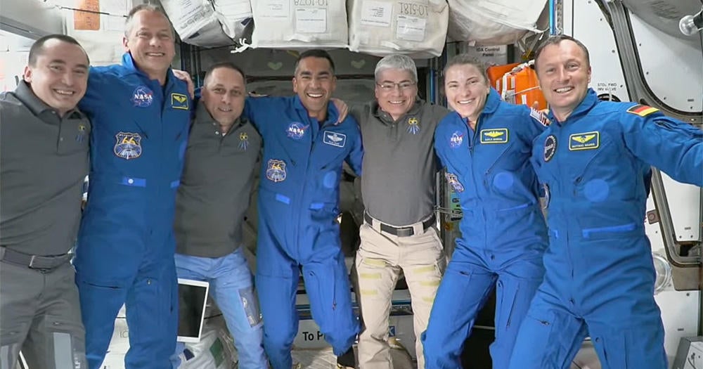 SpaceX Crew Dragon arrives at International Space Station - CBS News
