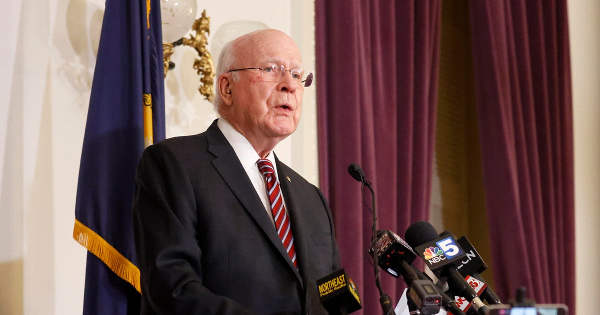 Vermont Senator Patrick Leahy, the Senate's longest-serving member, to ...