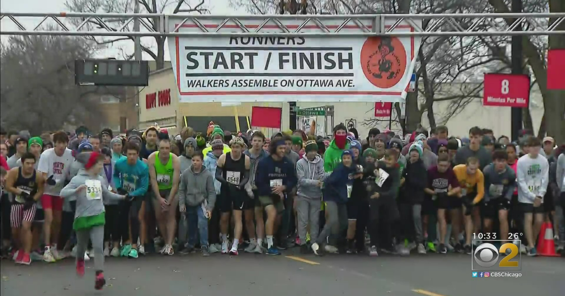 Runners Gather For Edison Park Turkey Trot, Raising Funds For Charity ...