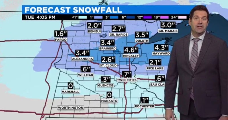 MN Weather: 1st Day Of Winter Brings Snow, Good Chance For White ...