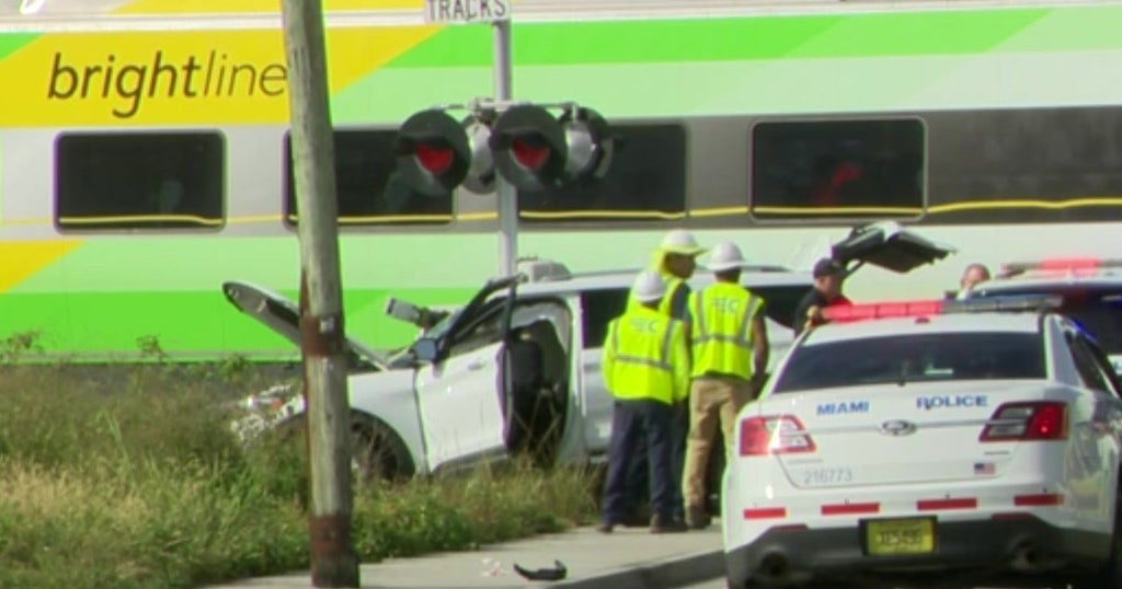 Brightline Train Slammed Into SUV On Tracks In Miami, Two People Hurt ...