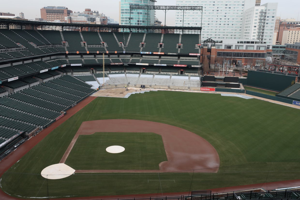 Transformation Of Left-Field Wall Underway At Oriole Park - CBS Baltimore