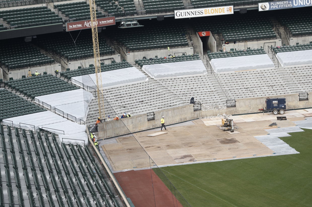 FIRST LOOK: Transformation Of Left-Field Wall Underway At Oriole Park