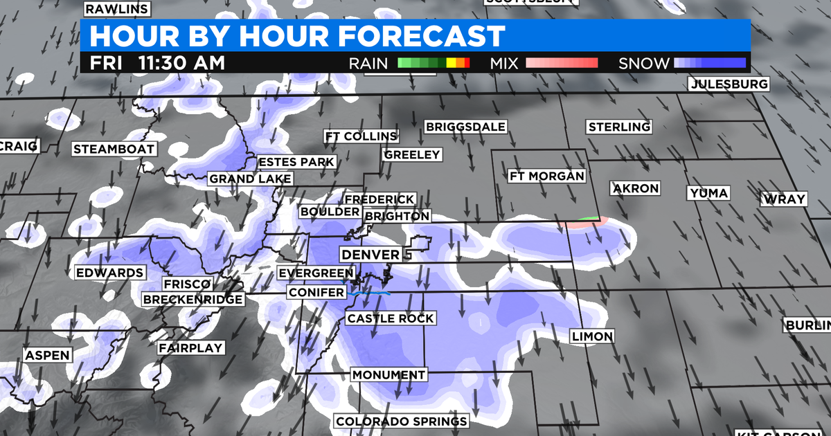 Colorado Weather: Cold, Wind And Snow Hits Friday - CBS Colorado