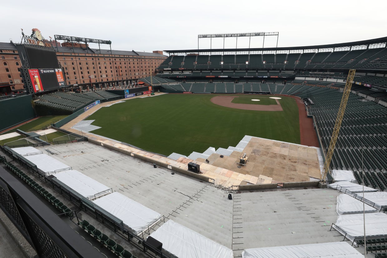 Transformation Of Left-Field Wall Underway At Oriole Park - CBS Baltimore