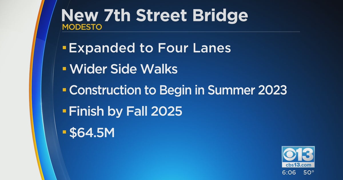 Modesto Plans New Bridge Over Tuolumne River - CBS Sacramento