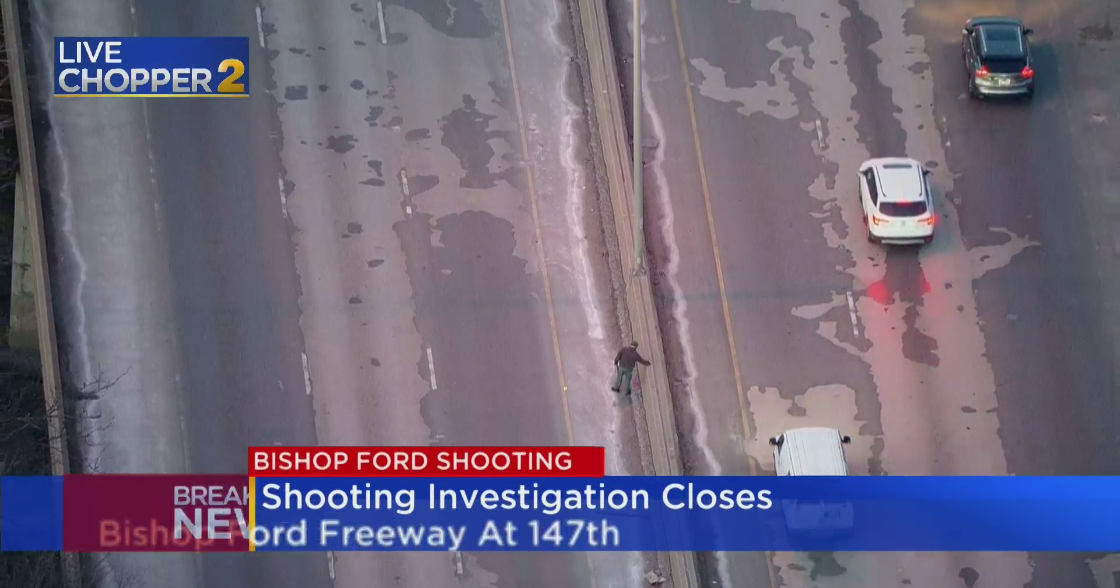 Stretch Of Southbound Bishop Ford Freeway Shut Down After Shooting Near ...
