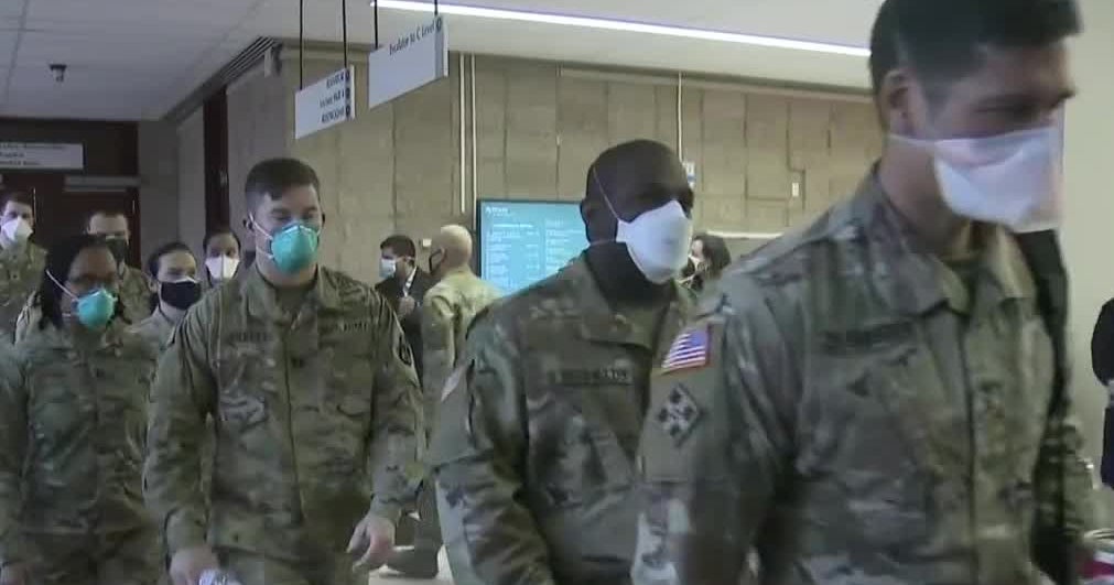 2 Dozen Members Of Military Begin Serving As Pandemic Reinforcements At ...