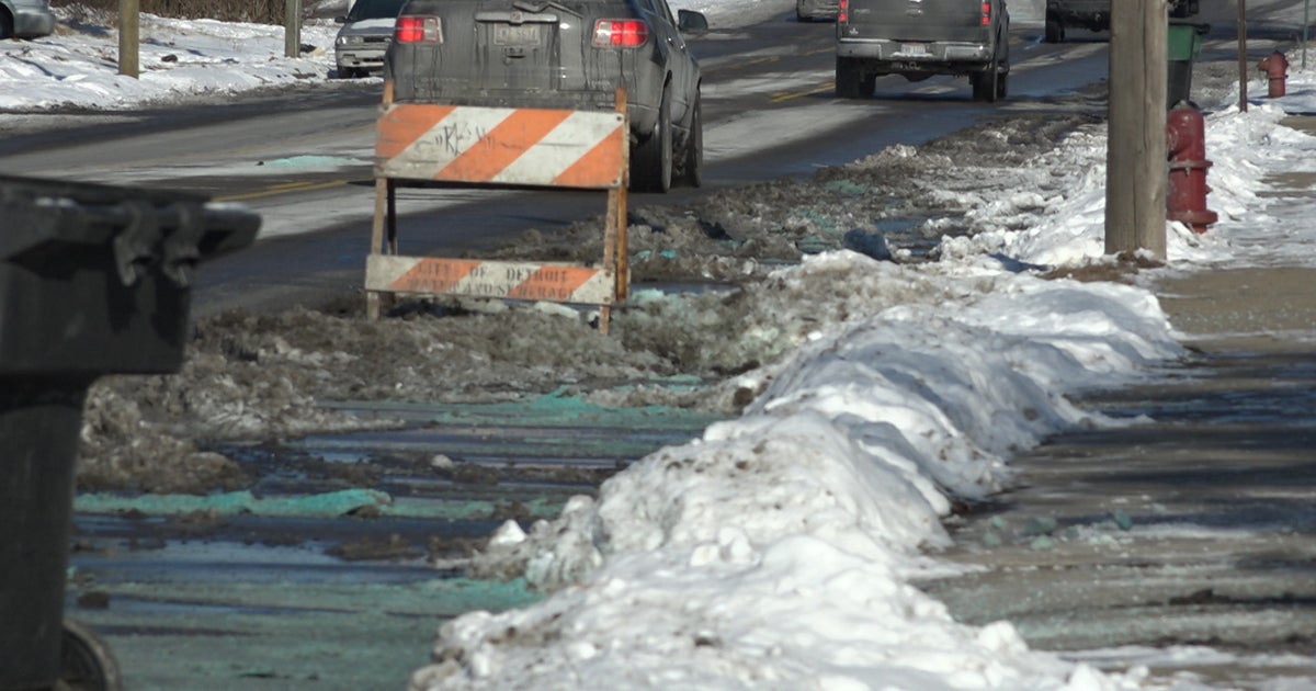 DWSD Working To Repair Dozens Of Water Main Breaks - CBS Detroit
