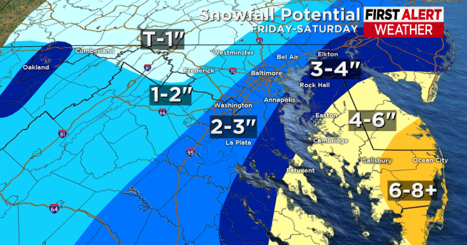 Winter Storm Expected To Be 'Coast Hugger,' But I-95 Corridor Will See ...