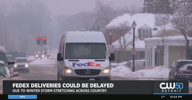 FedEx Expecting Delivery Delays Amid Winter Storm - CBS Detroit