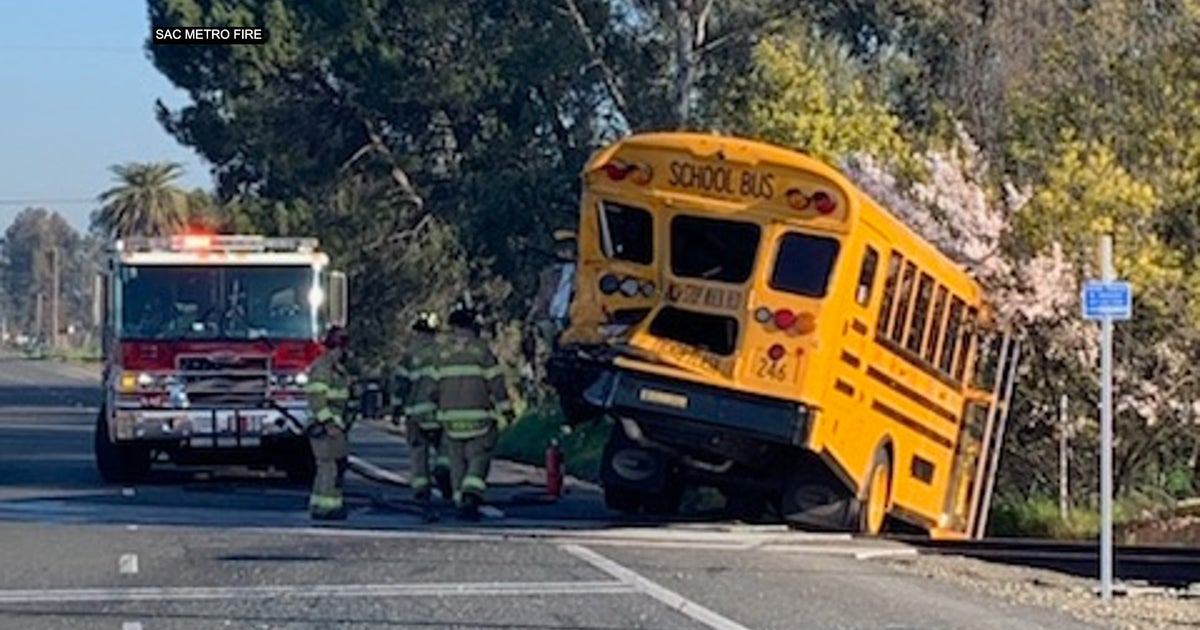Elk Grove Unified School Bus Involved In Crash, No Students Hurt - CBS ...