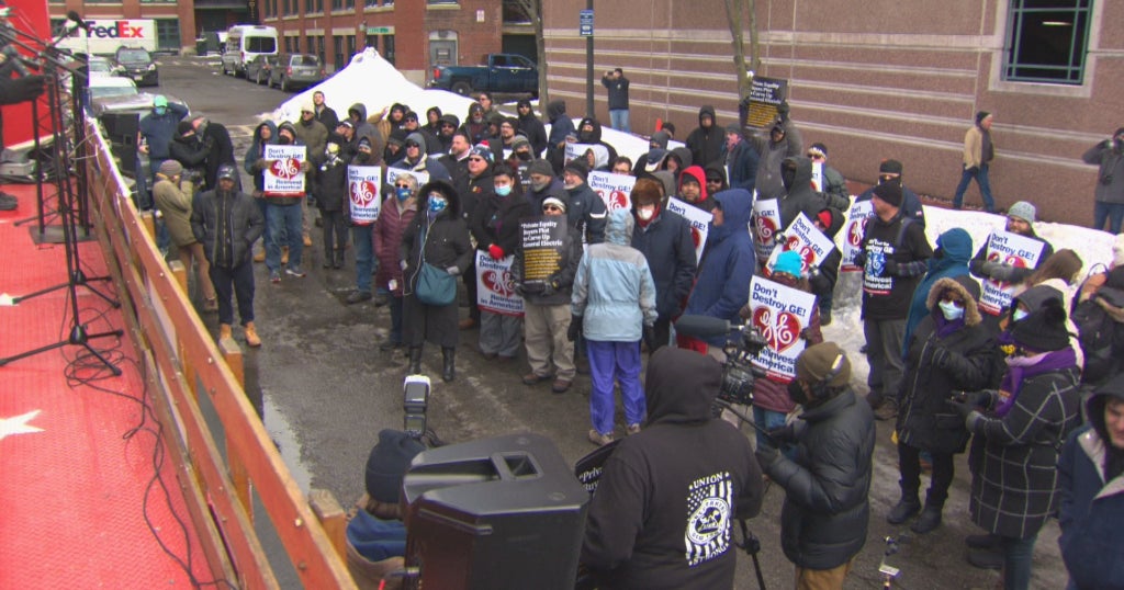 Union Workers Protest Outside General Electric Headquarters Over Plans ...