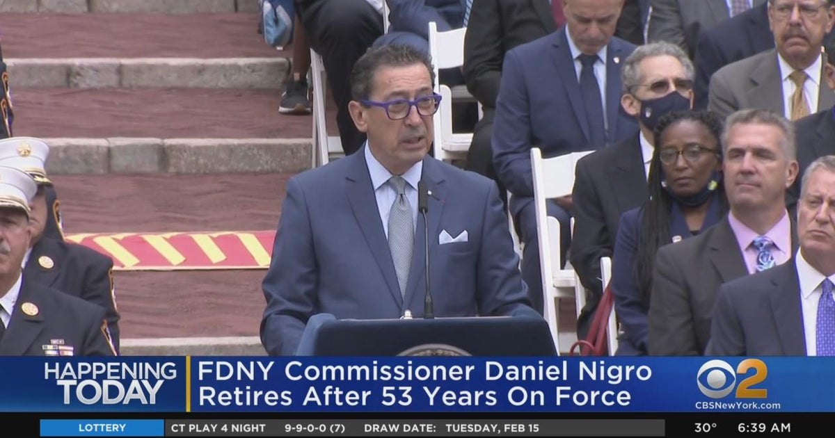 FDNY Commissioner Daniel Nigro Officially Retires - CBS New York