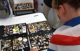 The sport of Olympic pin trading - CBS News