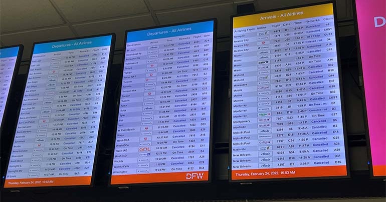 Hundreds Of Travelers Scramble To Reschedule After Winter Weather ...