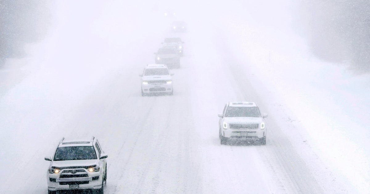 Winter storm dumps multiple inches of snow on the Northeast - CBS News