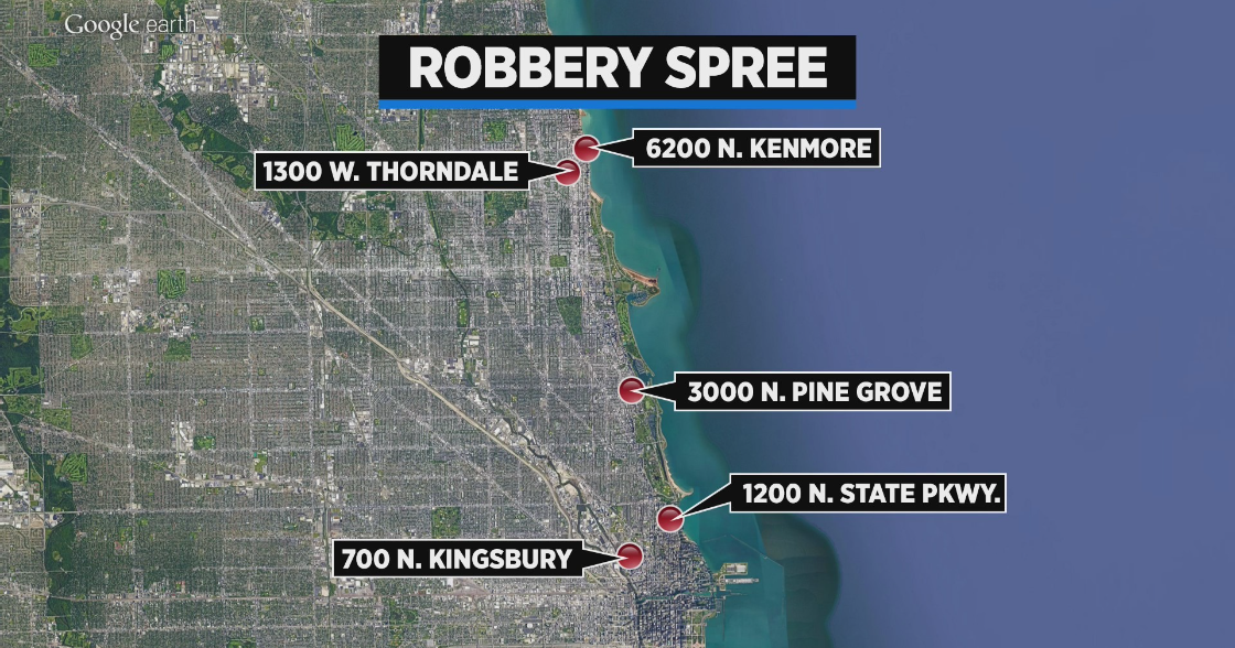 Pepper Spray-Wielding Robbers Target Victims From Edgewater To River ...