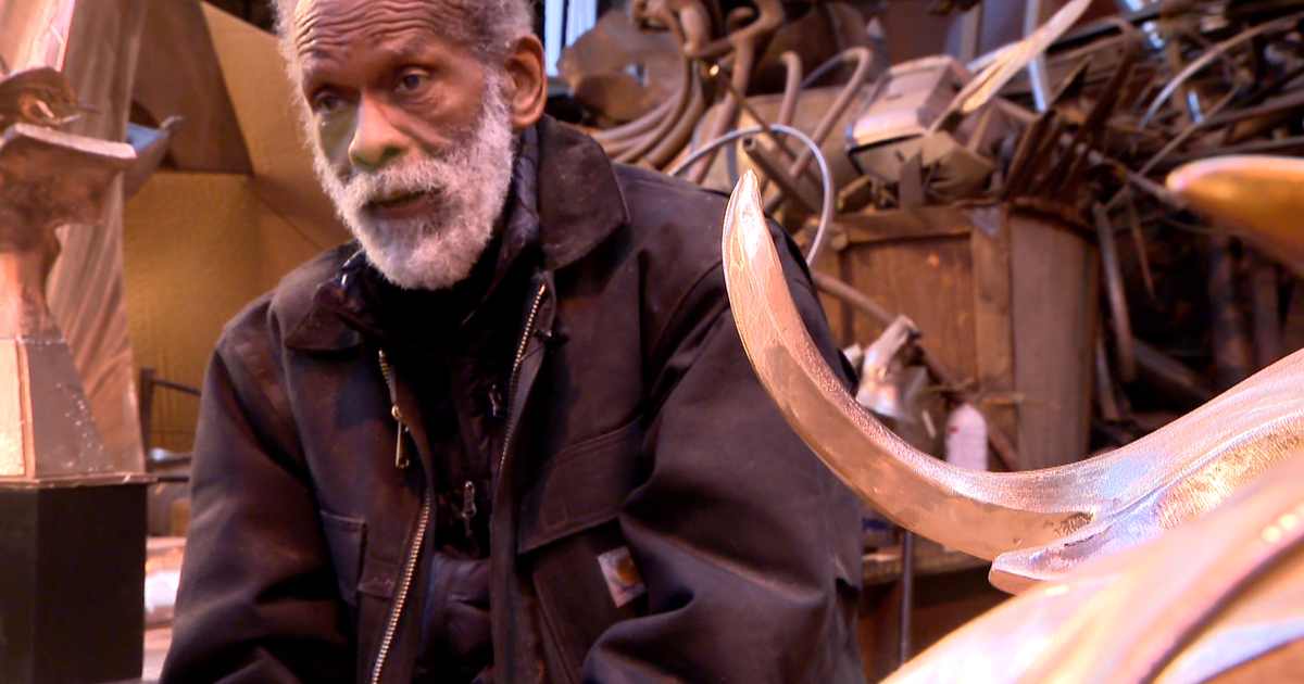 Celebrated sculptor Richard Hunt is proud as he works on special piece ...