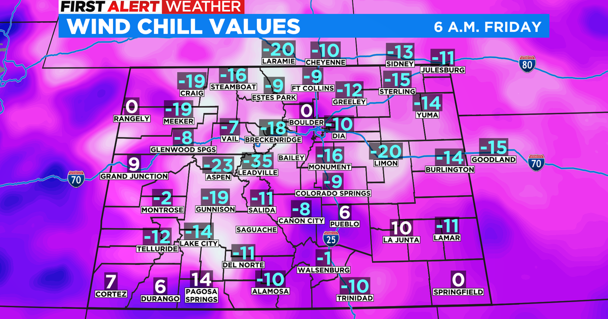 Most Of Colorado Waking Up To Wind Chill Readings Between -10 And -40 ...