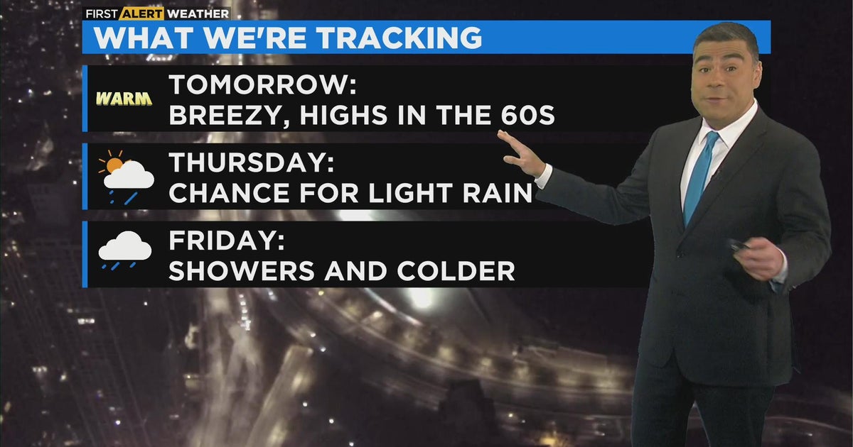Chicago First Alert Weather: Breezy Wednesday with highs in the 60s ...