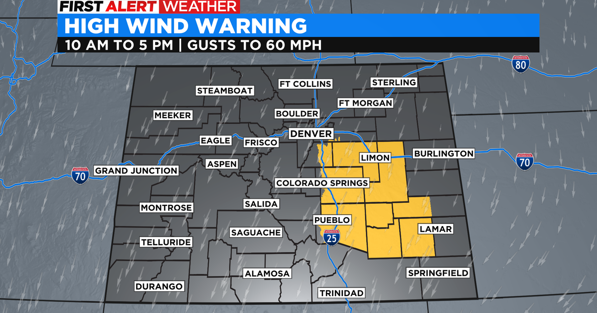 Colorado Weather: Windy Again Wednesday, Gusts Could Top 60 MPH Outside ...