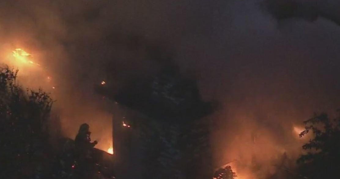 Fire rips through Monterey Park home - CBS Los Angeles