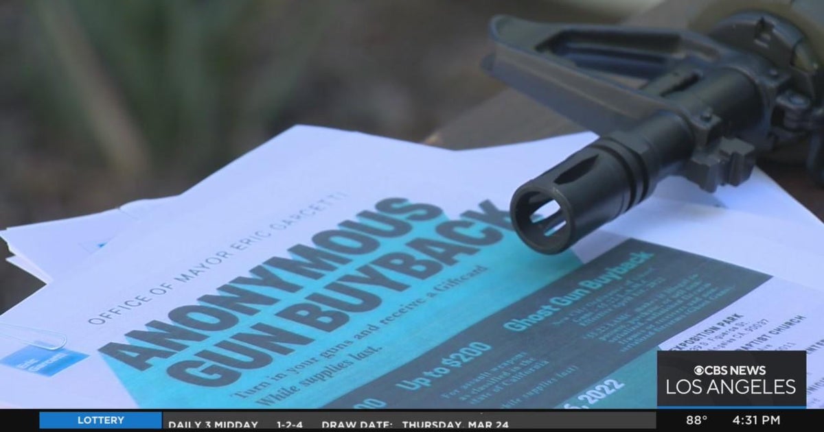 LAPD hosts ghost gun buyback on Saturday - CBS Los Angeles