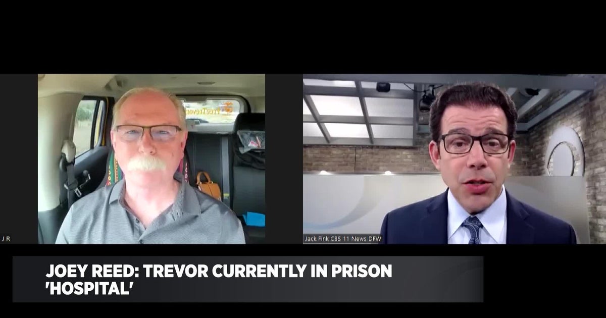 Jack Fink talks with father of Trevor Reed - CBS Texas