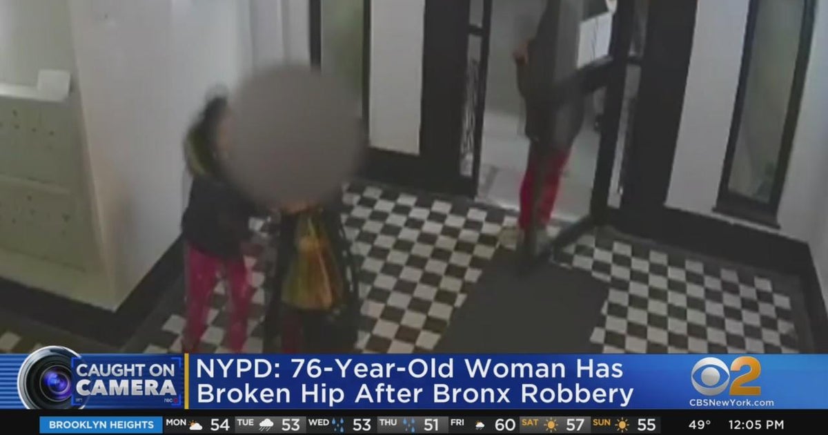 Caught on video: Woman violently robbed in the Bronx - CBS New York