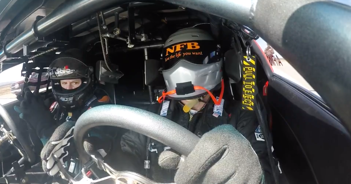 Blind drag racer has a lesson about following your dreams: "You can ...