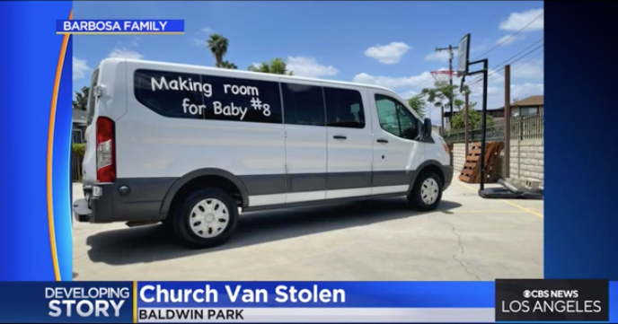 Local family seeking help in locating stolen church van used to ...