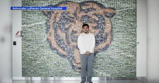 Bears fan hospitalized after a stroke is released and meets Roquan ...