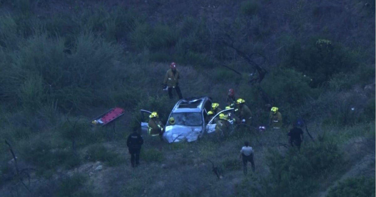 Car tumbles hundreds of feet down cliff in Griffith Park - CBS Los Angeles