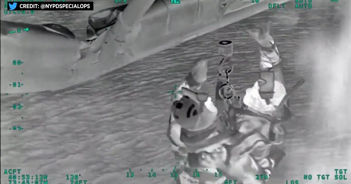 NYPD special ops team rescues man from sinking boat in Long Island ...