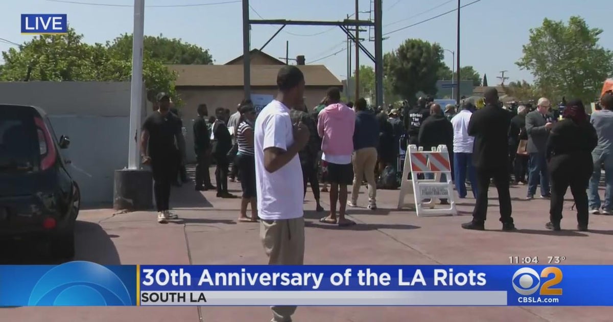 Angelenos commemorate 30th anniversary of LA riots - CBS Los Angeles