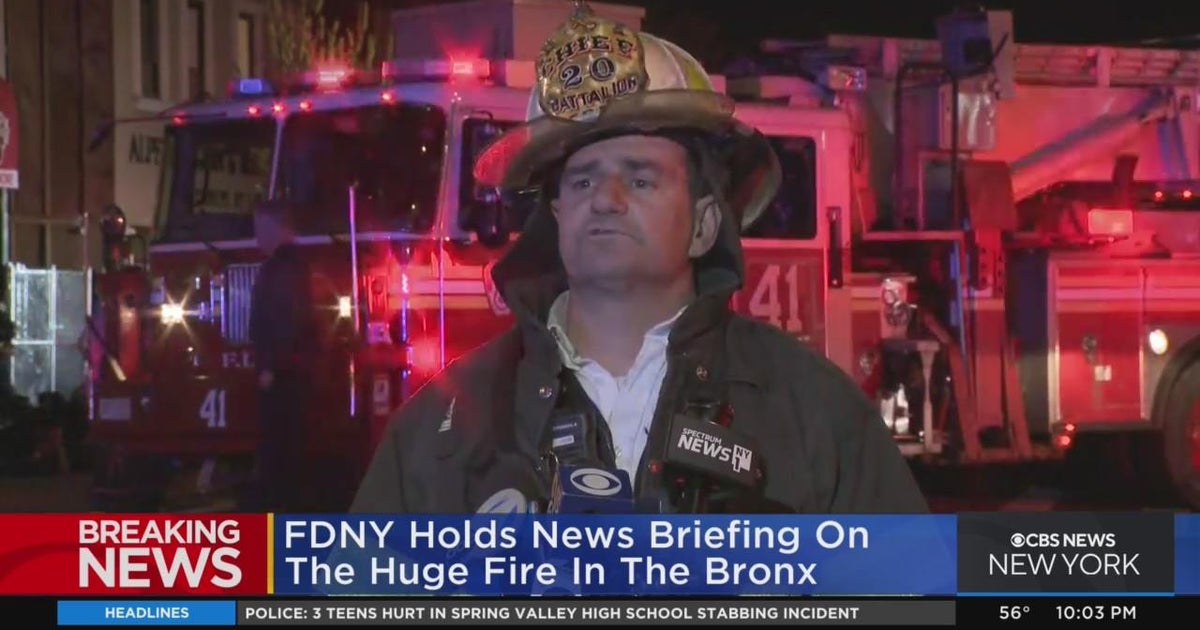 FDNY provides update on Bronx fire - CBS New York