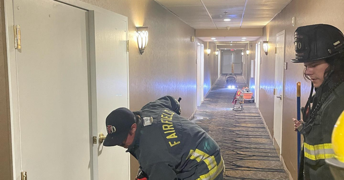 Hotel Fire Contained By Fire Sprinklers In Fairfield, Crews On Scene ...