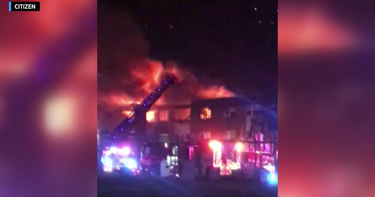 150 displaced after Orange apartment complex fire - CBS New York