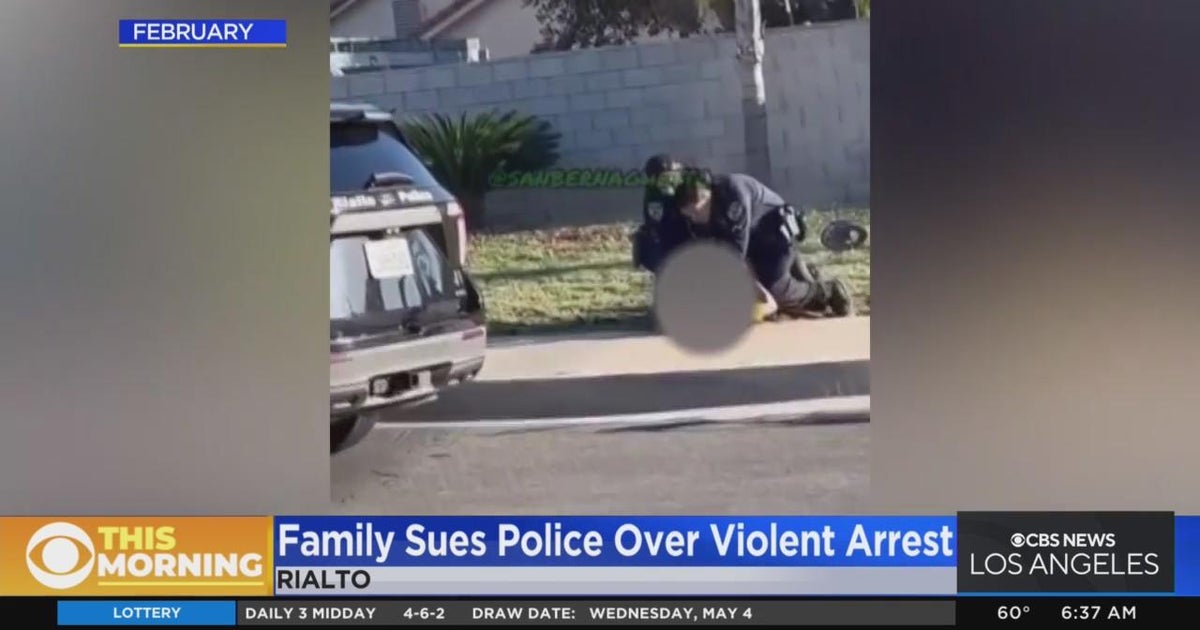 Family files lawsuit over violent arrest of Rialto teen - CBS Los Angeles