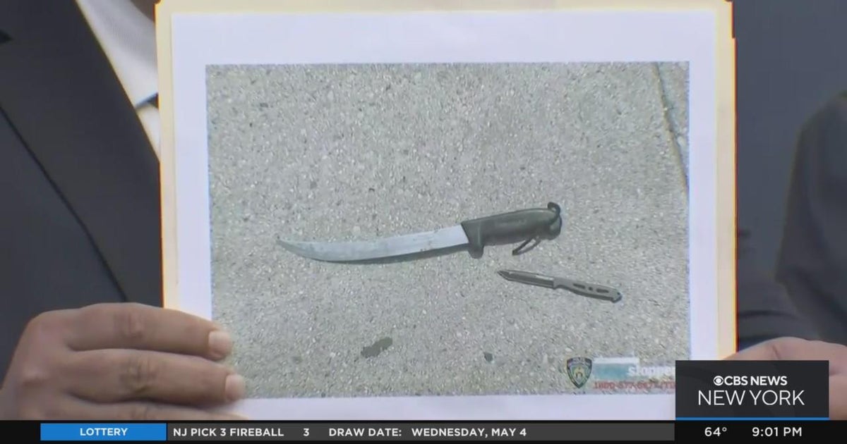 NYPD officer slashed in Brooklyn leaves hospital - CBS New York