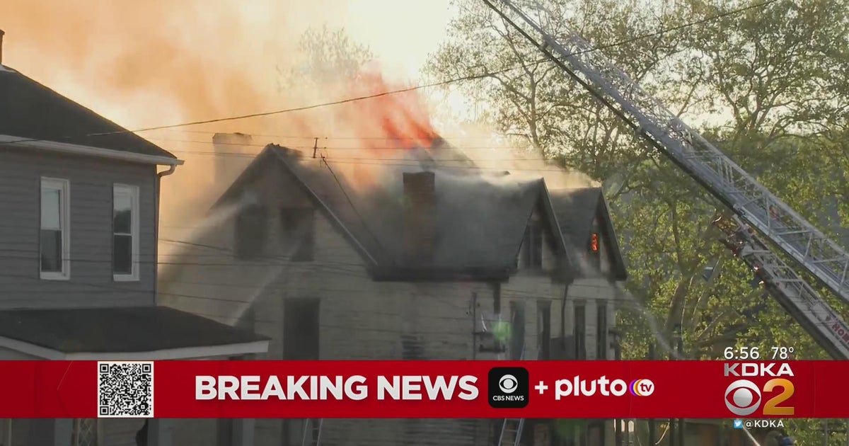 Crews battle fire in Homestead - CBS Pittsburgh