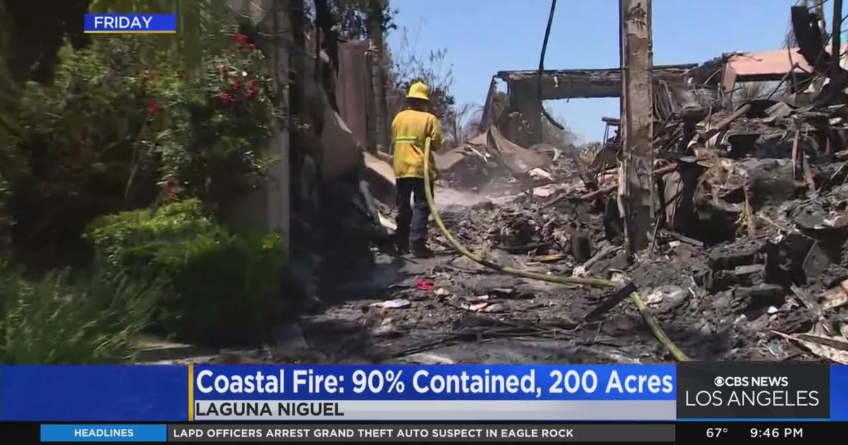 Coastal Fire now 90% contained, evacuations lifted for all but 30 homes ...