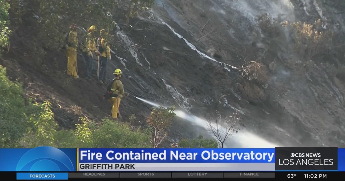 Fire crews remain on scene after containing Griffith Park brushfire ...