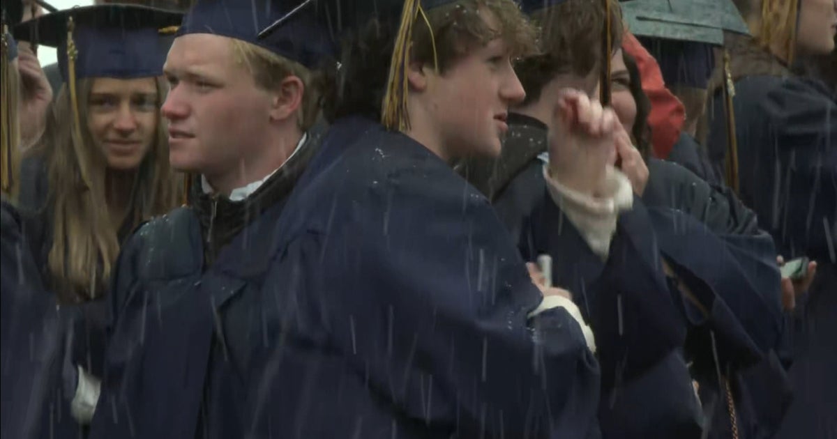 Snowy & Wet May 20 Graduation Ceremony At Red Rocks