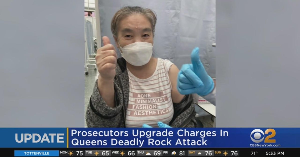 Charge upgraded to murder in rock attack that killed Queens woman - CBS ...