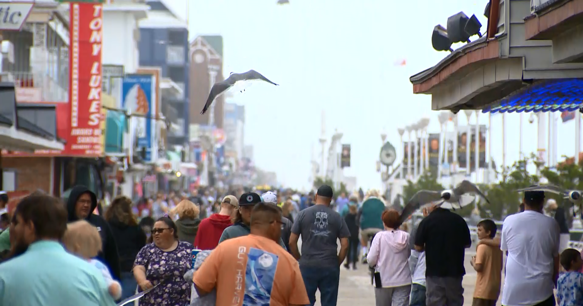 Tourists Pour Onto Ocean City Boardwalk Despite Gloomy Weather To Kick ...