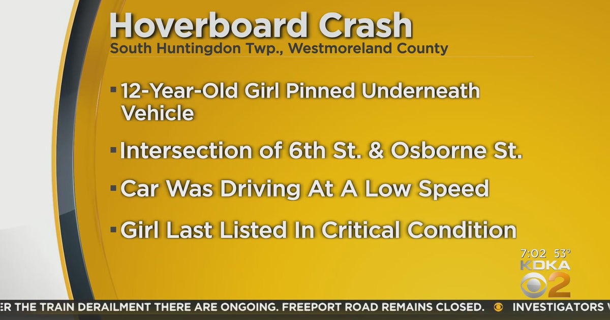 Girl in critical condition after hoverboard crash - CBS Pittsburgh
