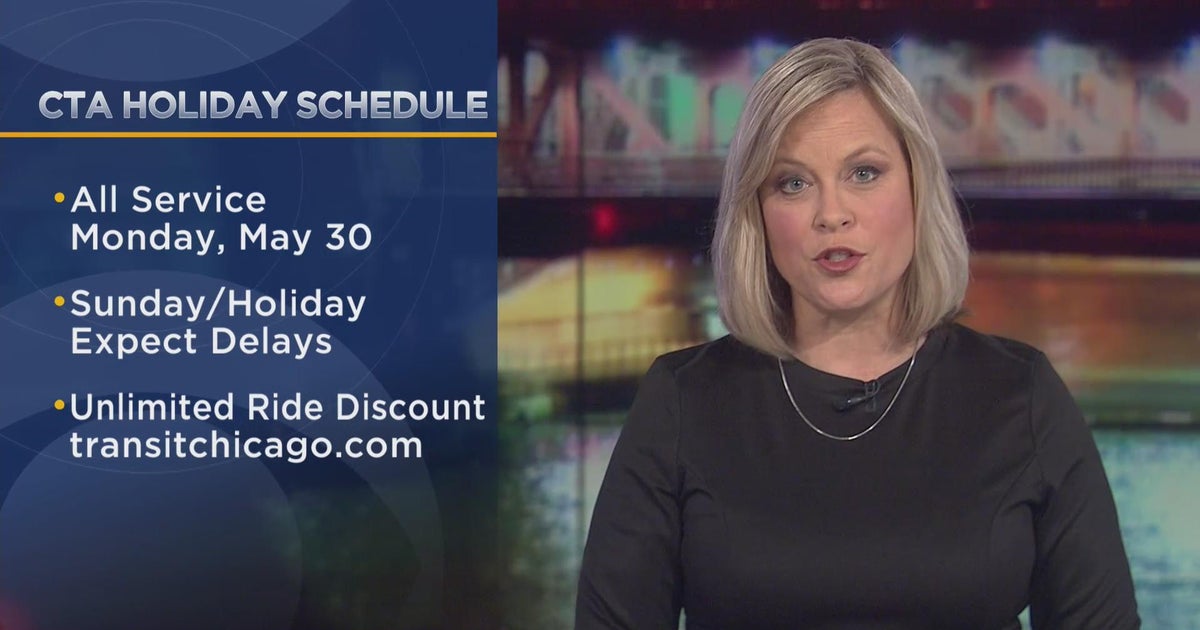 CTA operating on holiday schedule for Memorial Day - CBS Chicago